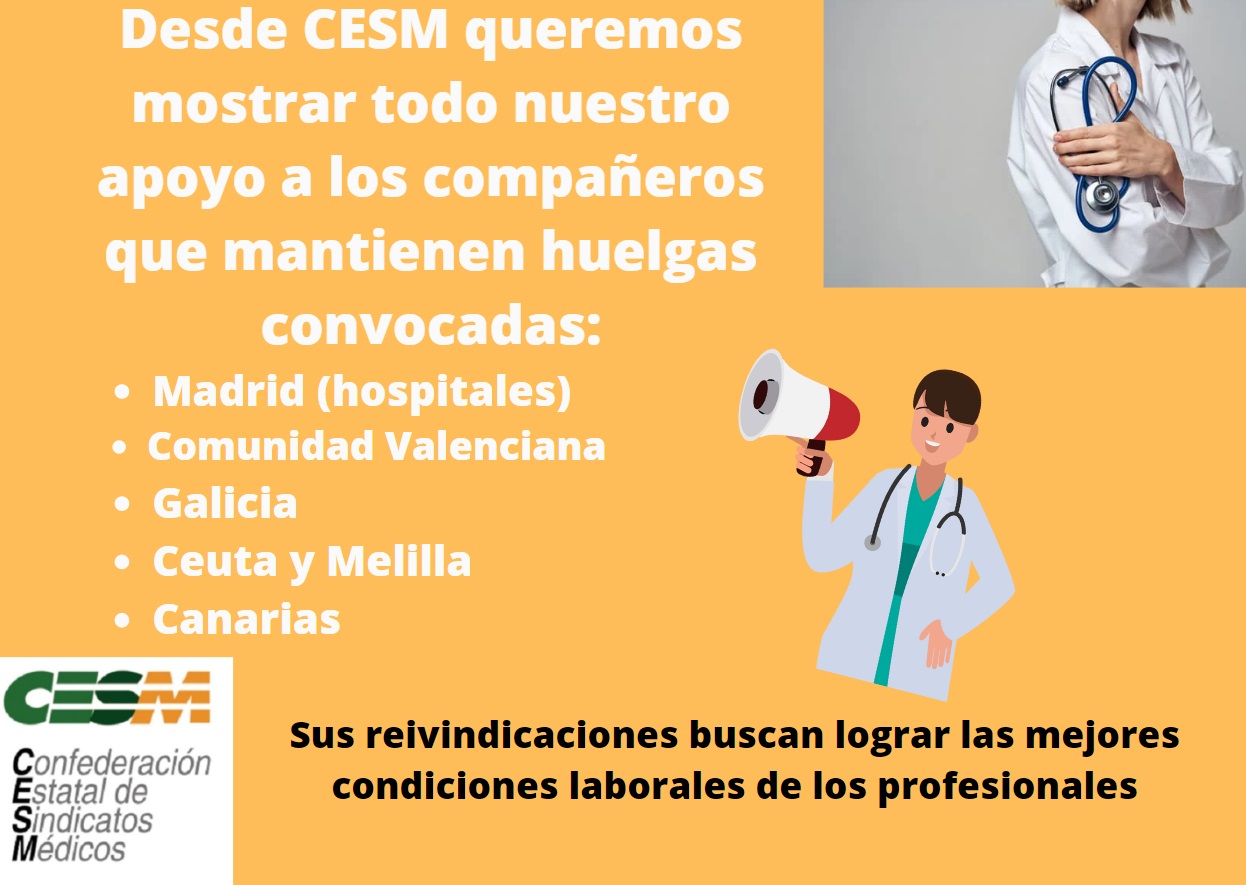CESM muestra su apoyo a las huelgas convocadas en todo el territorio para mejorar la situación ...